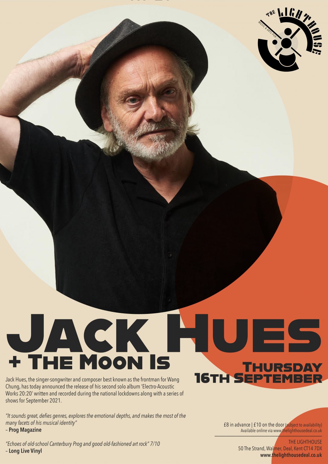 Jack Hues + The Moon Is – The Lighthouse Music & Arts Pub
