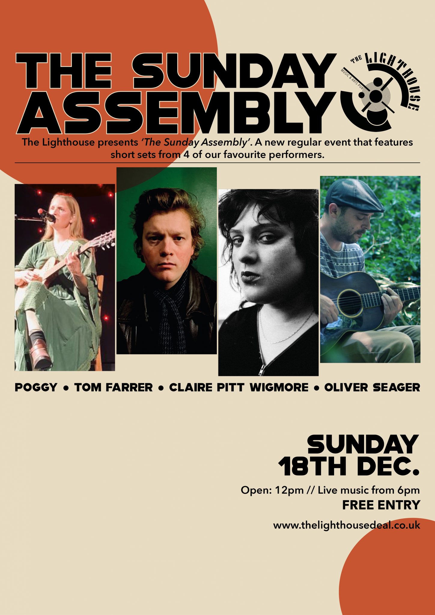 ‘The Sunday Assembly’ feat. Tom Farrer // Poggy // Claire Pitt Wigmore ...