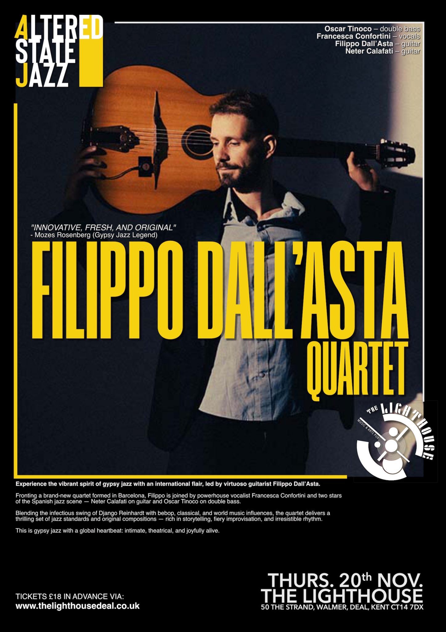 Filippo Dall’Asta Quartet – ‘Altered State Jazz’ Presents … – The ...